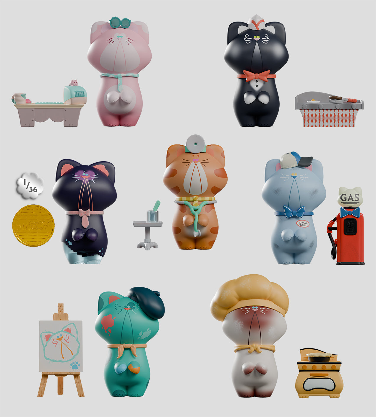 Business Boy Blind Box by Kaleidos Creative – Utopia Toys and Models