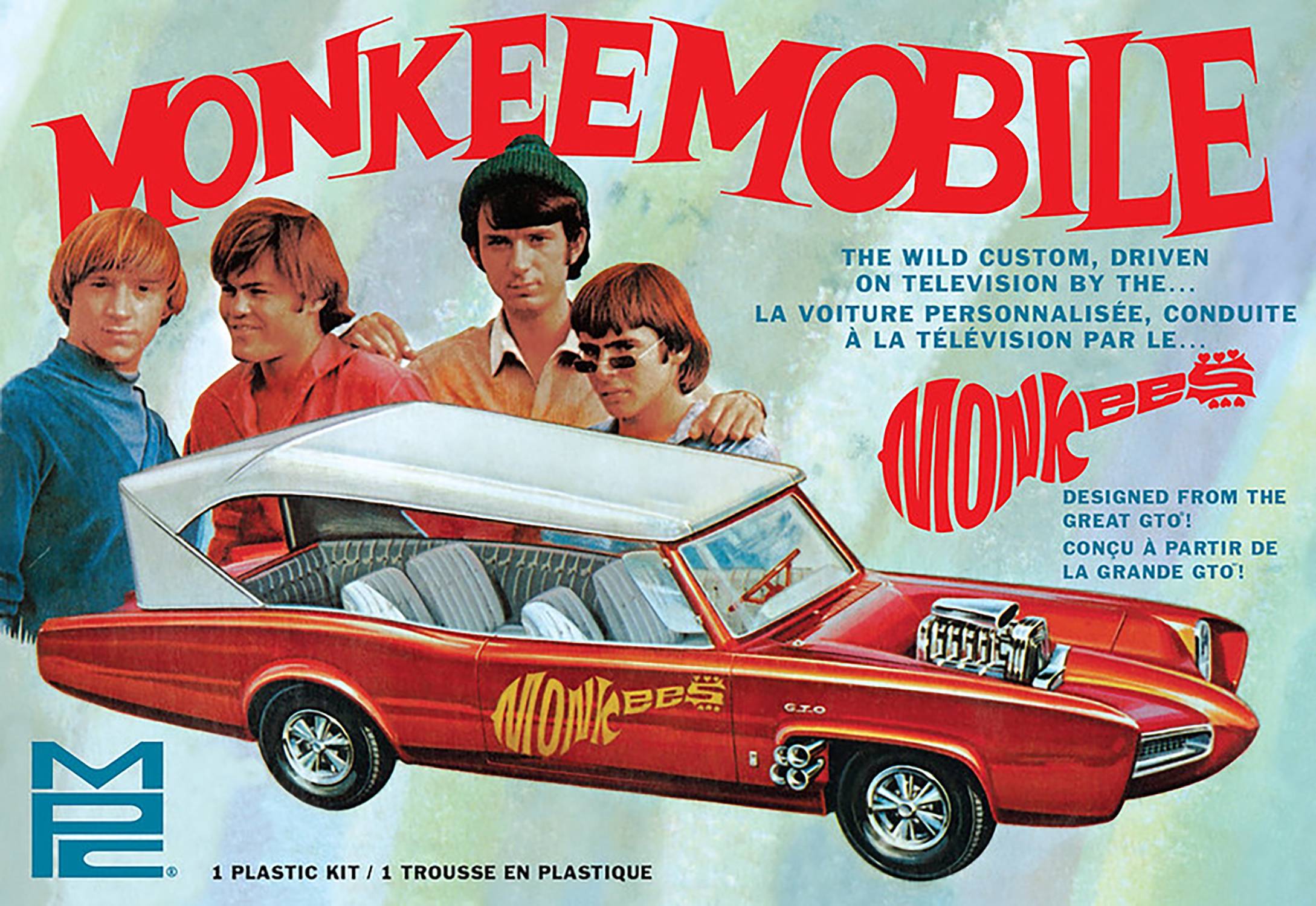 The Monkees: Monkeemobile TV Car - 1/25 Scale Model Kit – Utopia Toys ...